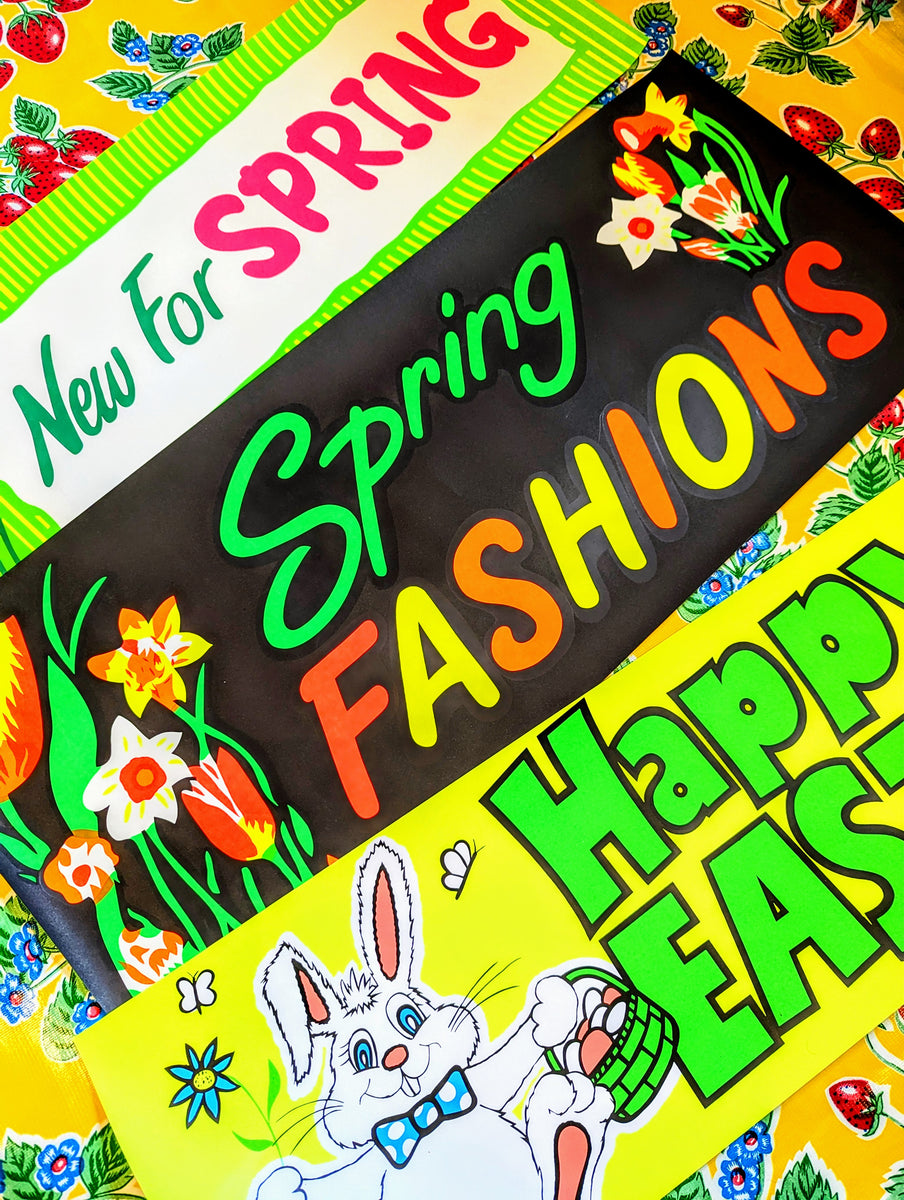 Kitsch Spring banners – blackout shop brighton