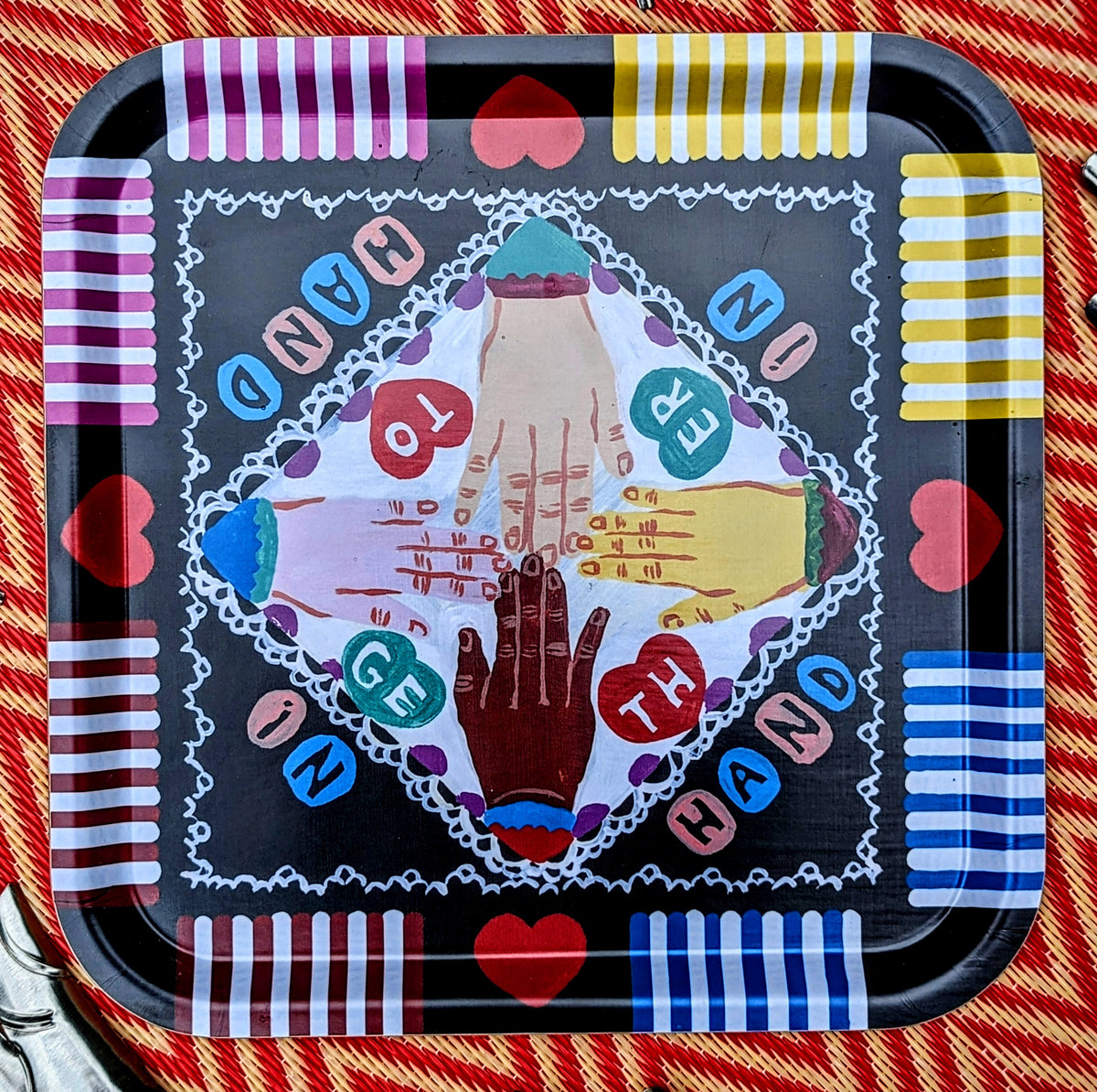 Hand in hand trays – blackout shop brighton