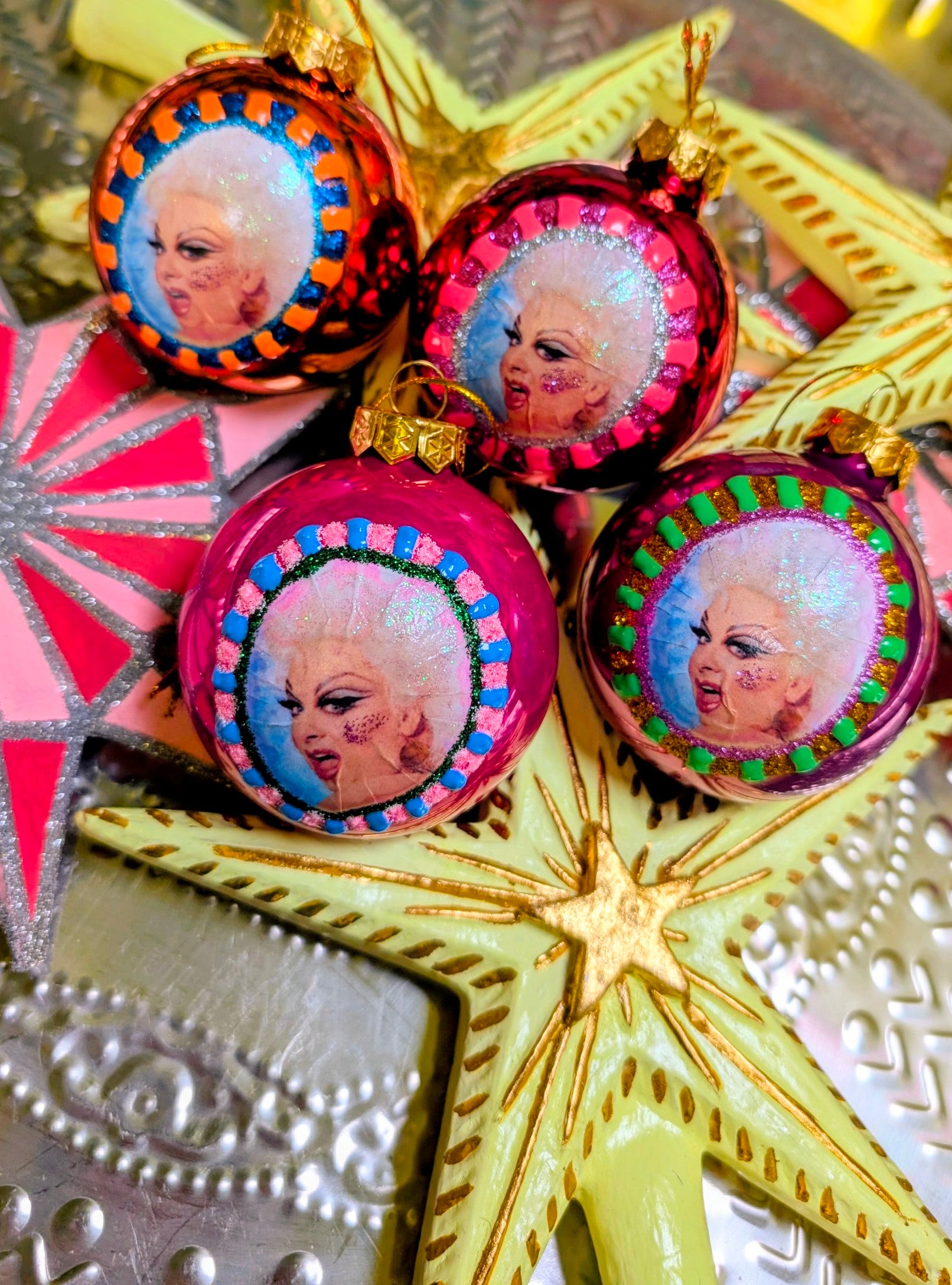 Divine glass baubles – blackout shop brighton